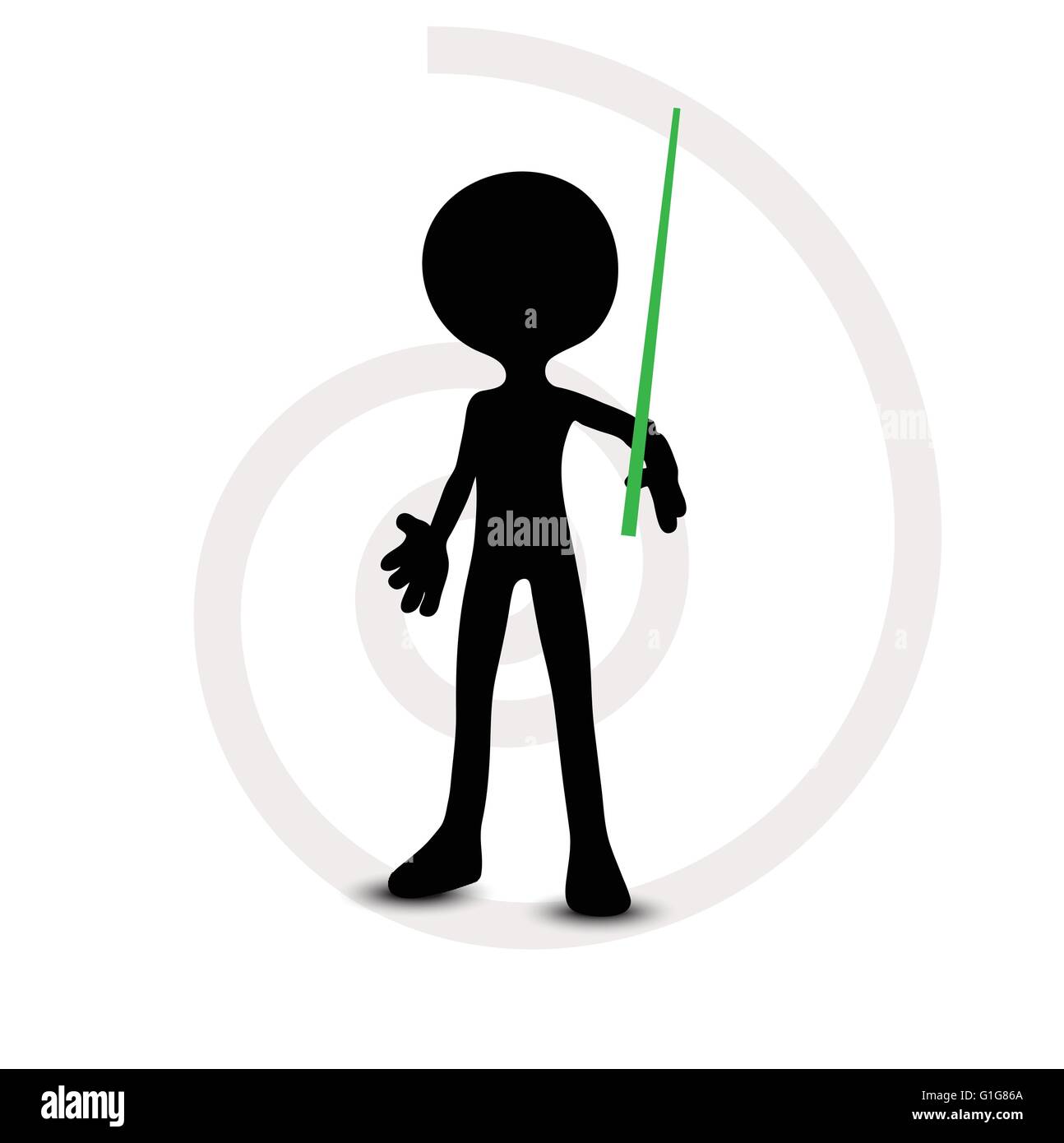 Man pointing hands one Stock Vector Images - Alamy