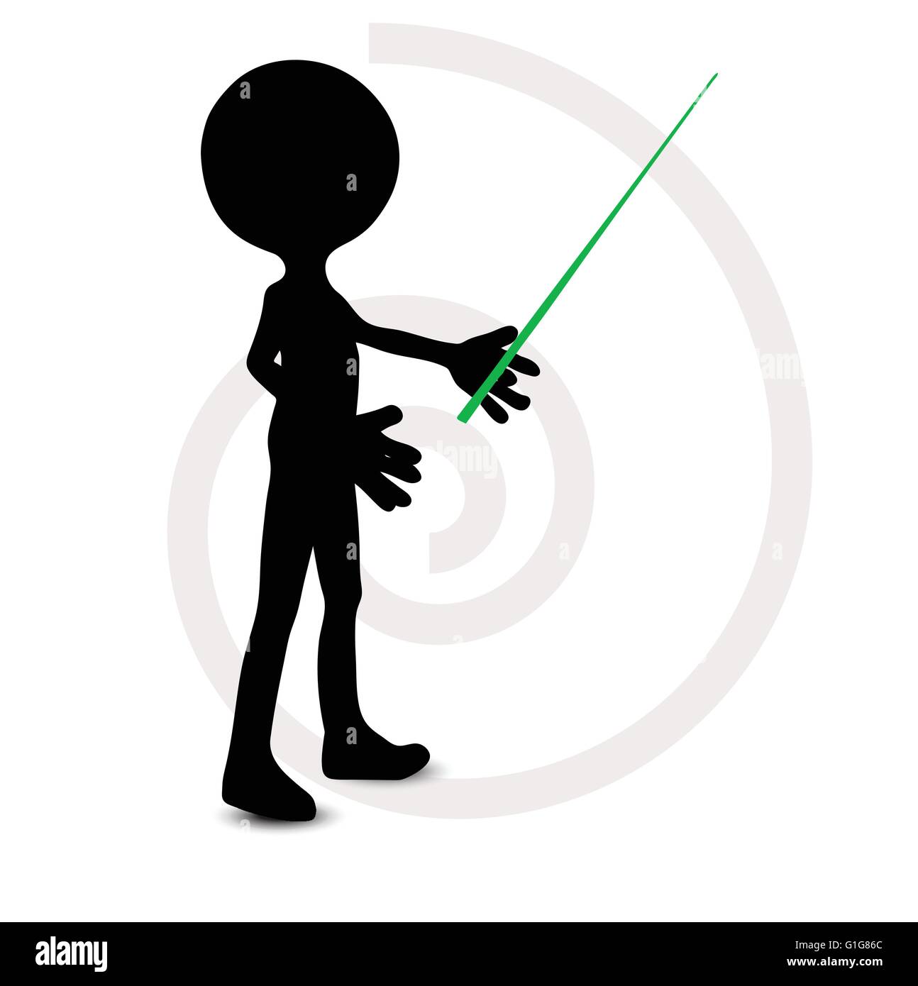 One hand pointing out Stock Vector Images - Alamy