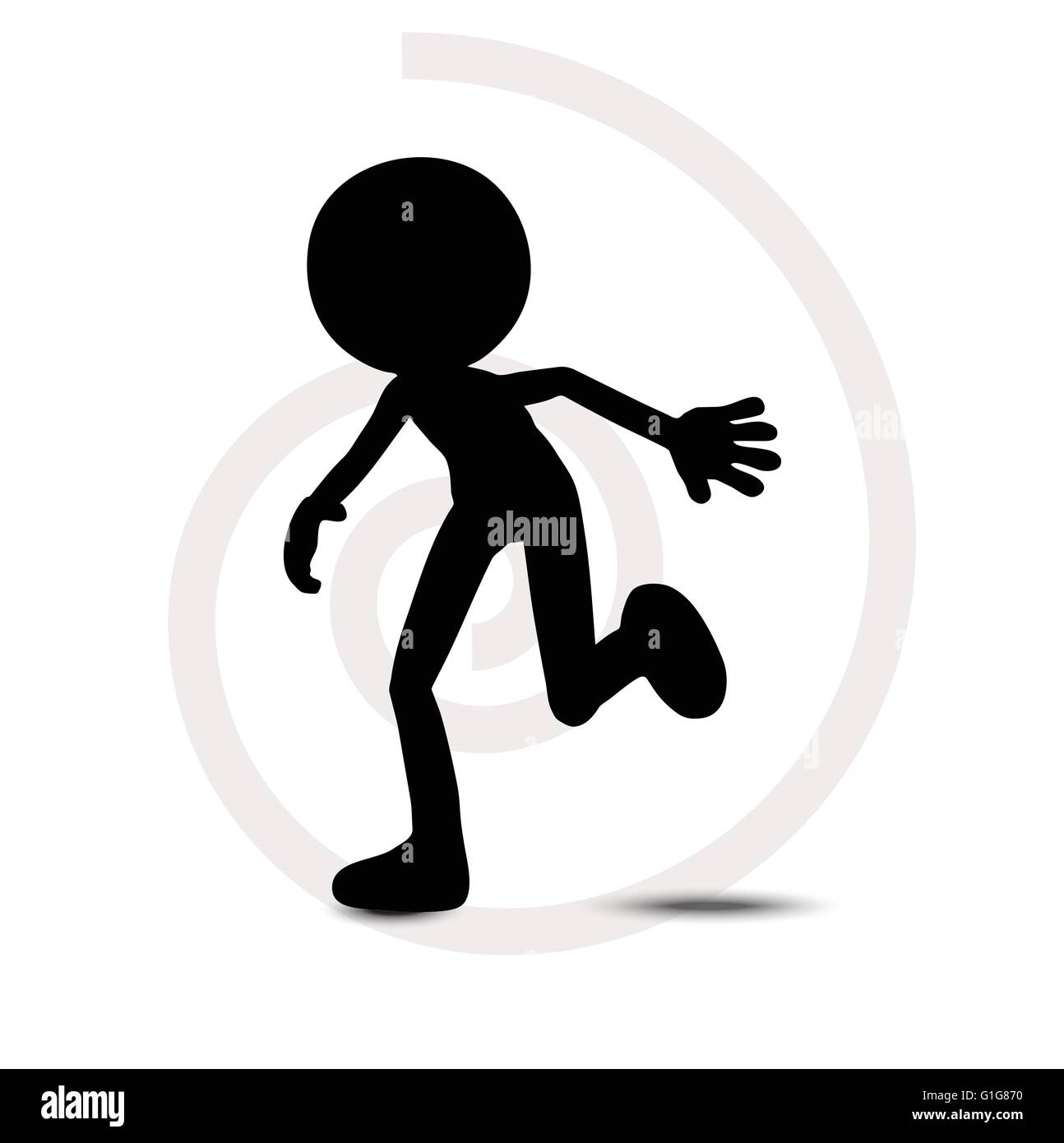3d little human character running hi-res stock photography and images ...