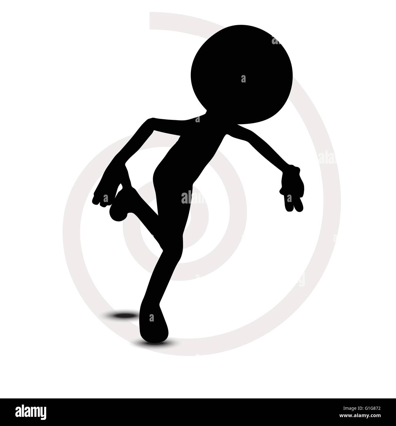 EPS Vector 10 - 3d man in running pose Stock Vector Image & Art - Alamy