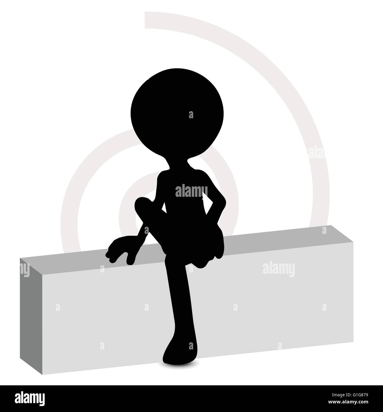 EPS Vector 10 - 3d man in sitting pose Stock Vector Image & Art - Alamy