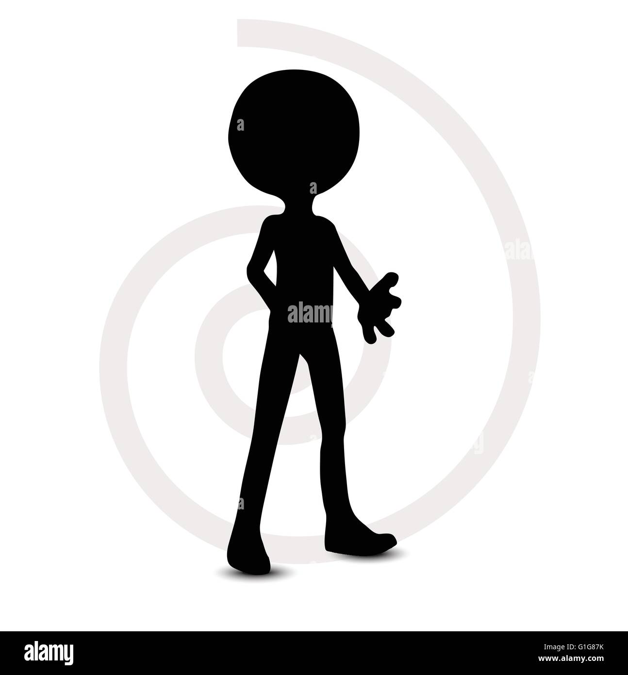 Upright human silhouette Stock Vector Images - Alamy