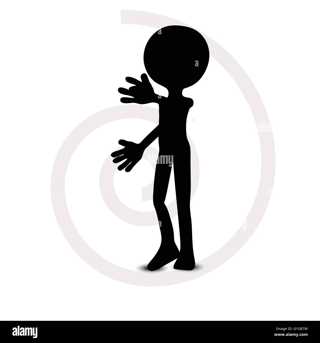 EPS Vector 10 - 3d man in thinking pose Stock Vector Image & Art - Alamy
