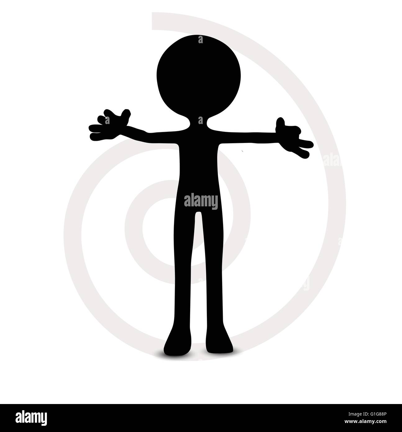 EPS Vector 10 - 3d man in zero pose Stock Vector Image & Art - Alamy