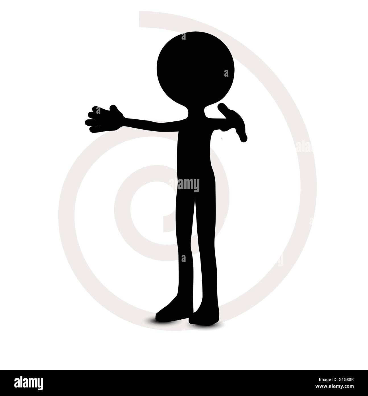 EPS Vector 10 - 3d man in zero pose Stock Vector Image & Art - Alamy