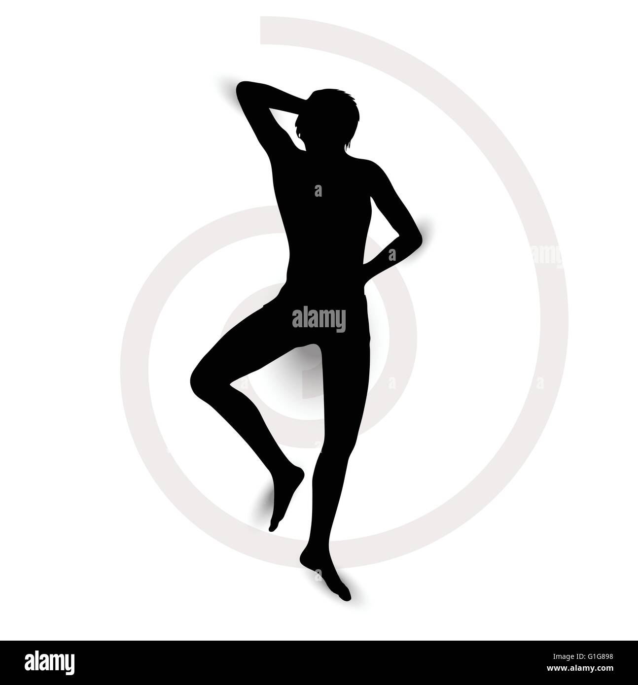 Man lying down silhouette Stock Vector Images - Alamy