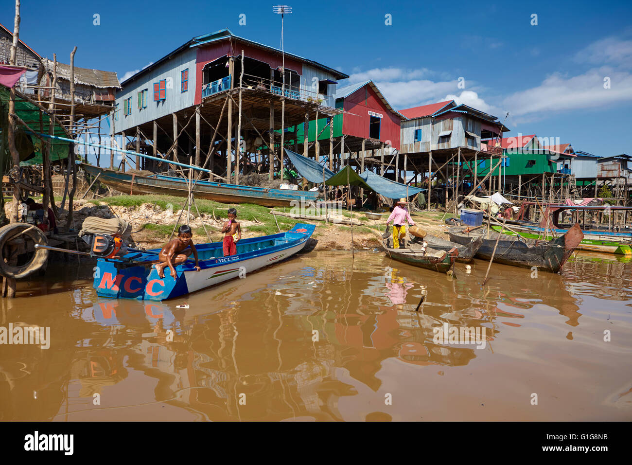 Floating village of Kompong Phluk, Siem Reap, Cambodia Stock Photo - Alamy