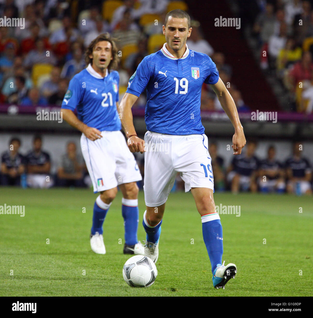 UEFA EURO 2012 Final game Spain vs Italy at Olympic stadium in Kyiv ...