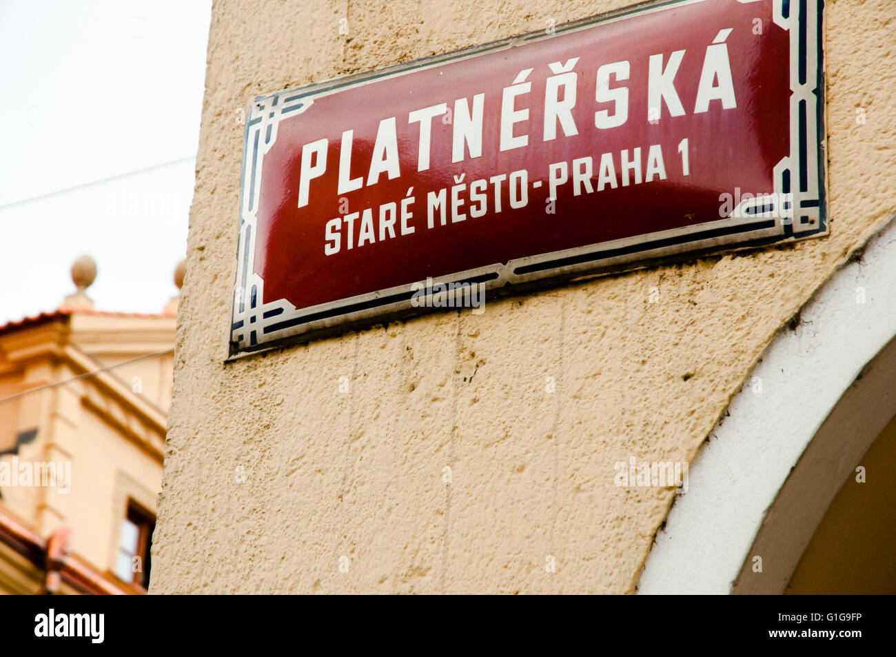 Czech street sign hi-res stock photography and images - Alamy