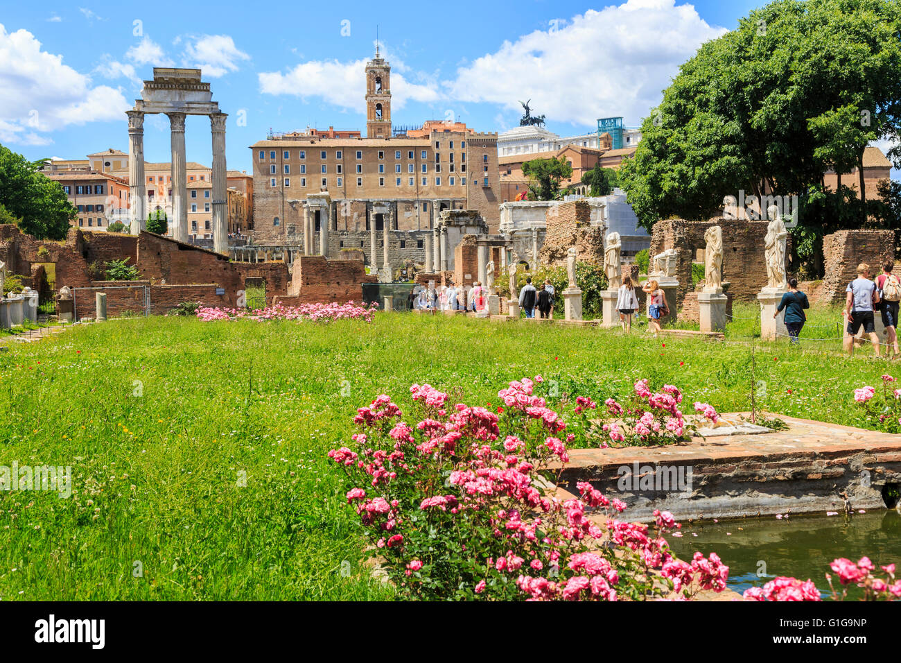 The Forum, Rome: House of the Vestal Virgins (Atrium Vestae) and ...