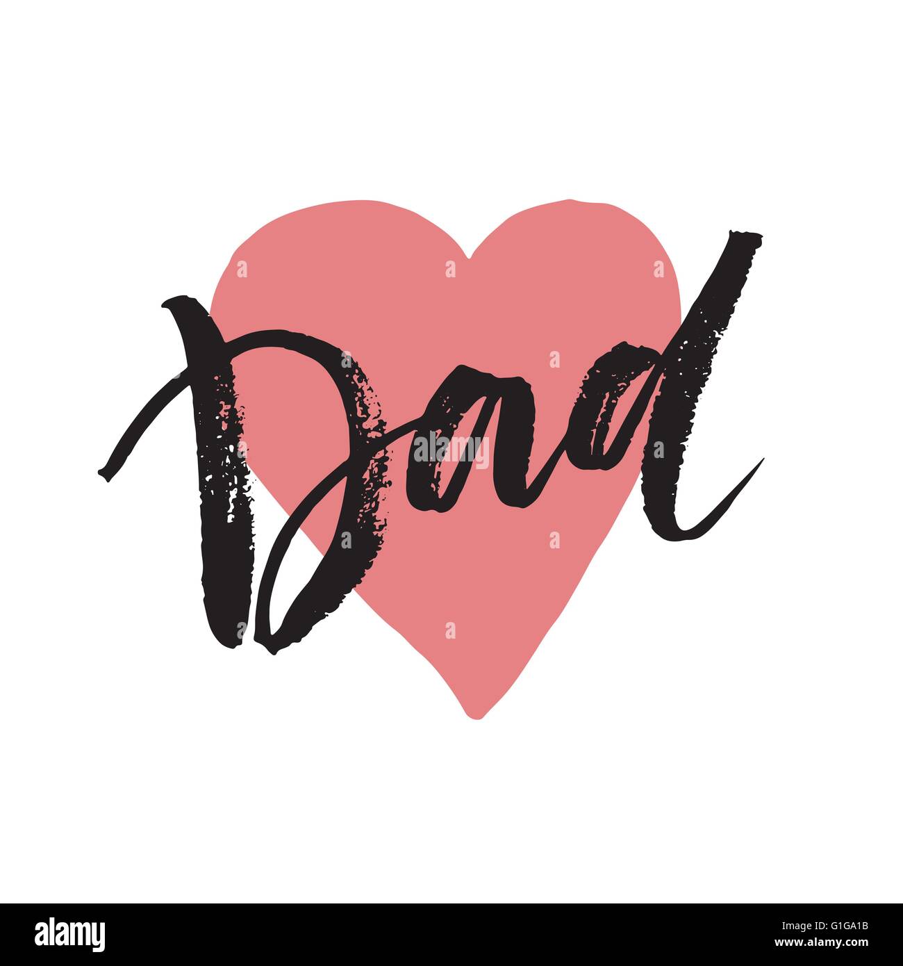 Best Dad lettering. Fathers day greeting card. Vector illustration ...