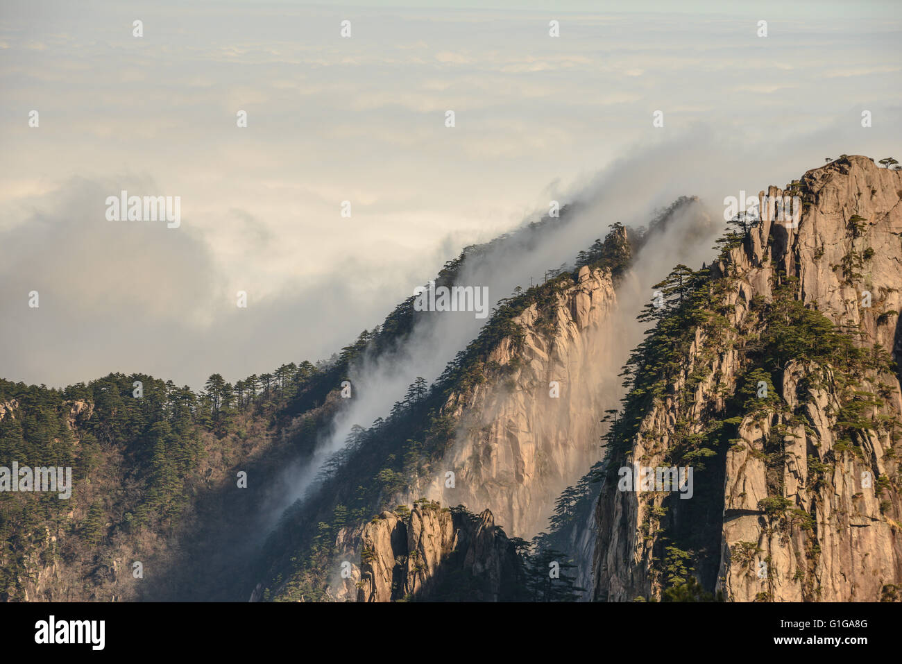 Huangshan mountain scenery in Anhui province, China Stock Photo - Alamy