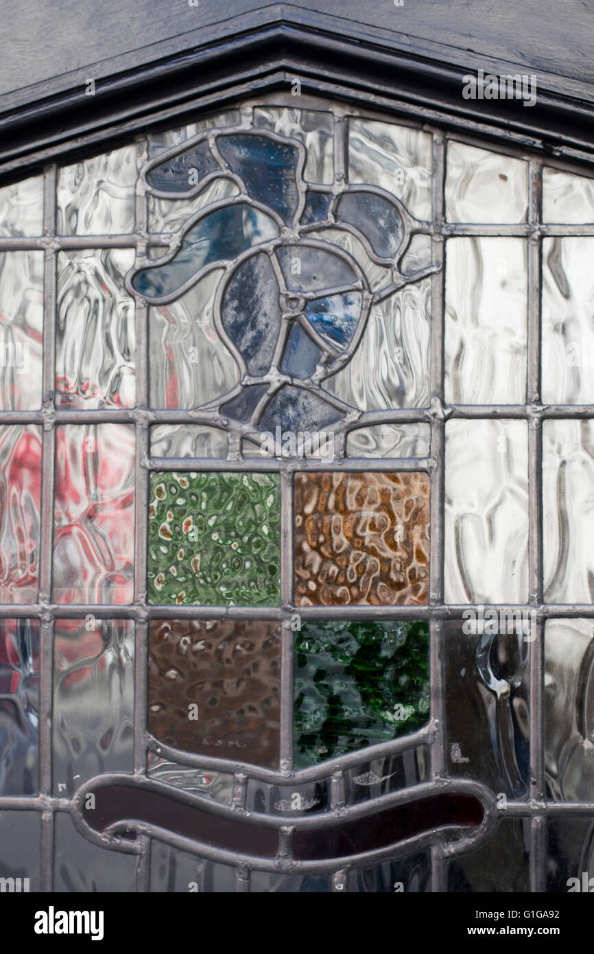 The Knights templer stained glass window Stock Photo - Alamy