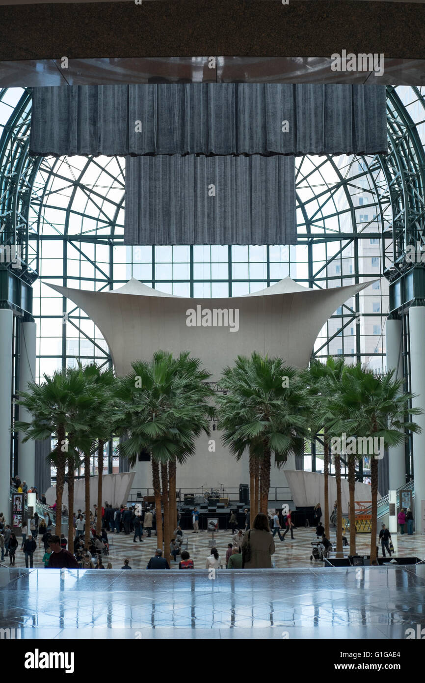 Winter Garden atrium in Brookfield Place in downtown Manhattan New York ...
