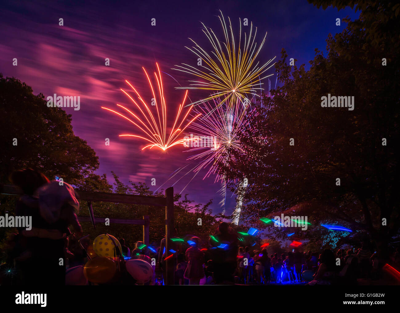 Background large fireworks celebration lights hi-res stock photography ...