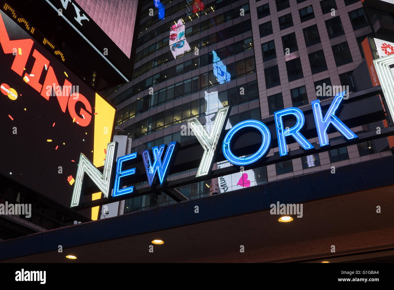 New-York blue sign Stock Photo - Alamy