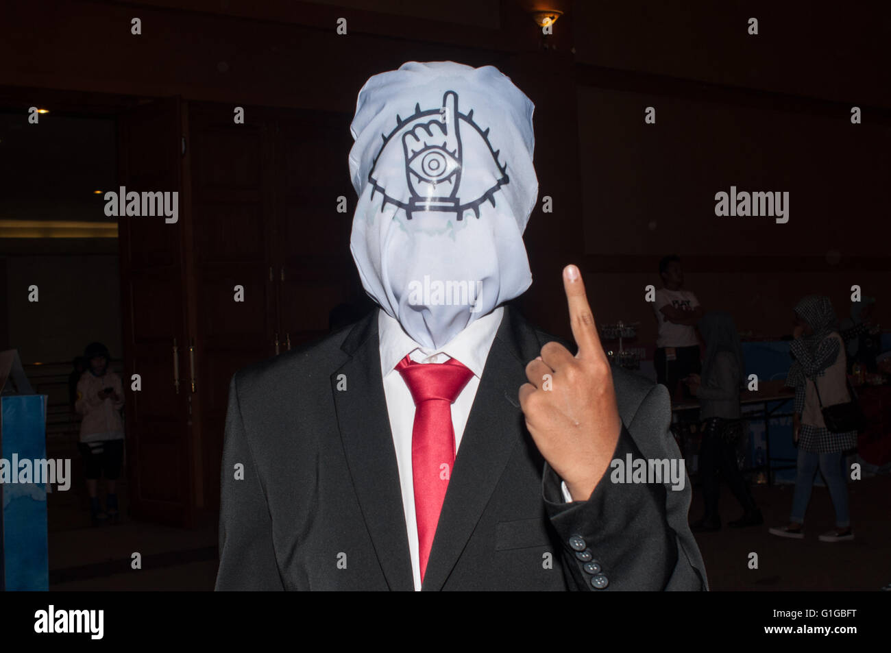 An Indonesian wears a cosplay during Japan Pop Fest in Makassar on May ...