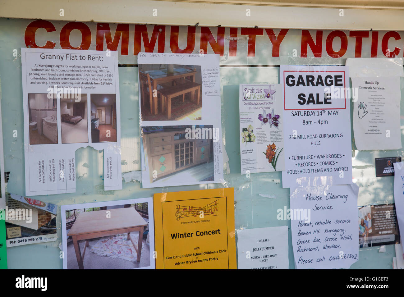 Community notice board australia hi-res stock photography and images ...