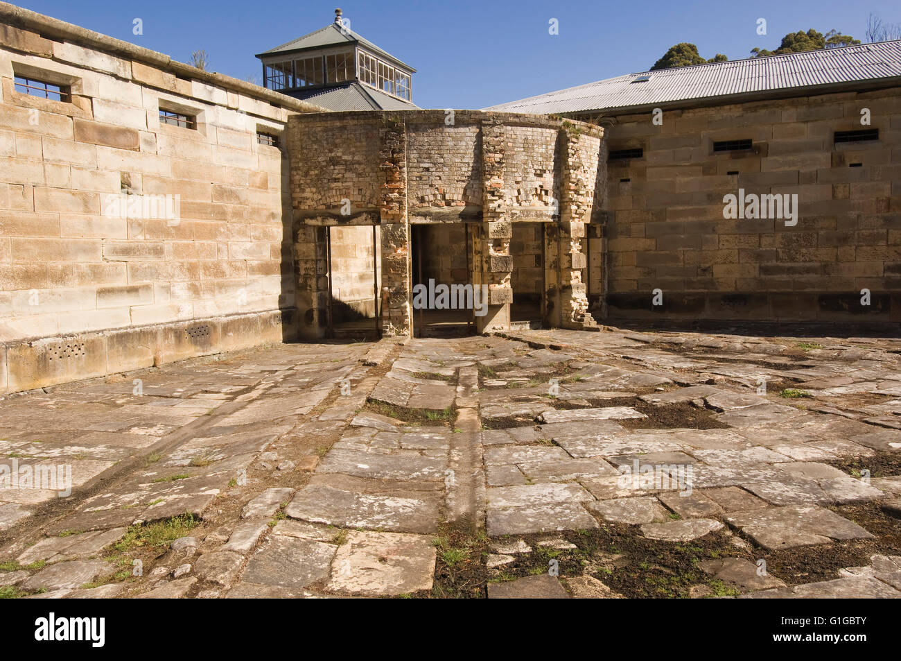 Port Arthur penal colony, Model Prison, Tasmania, Australia Stock Photo ...
