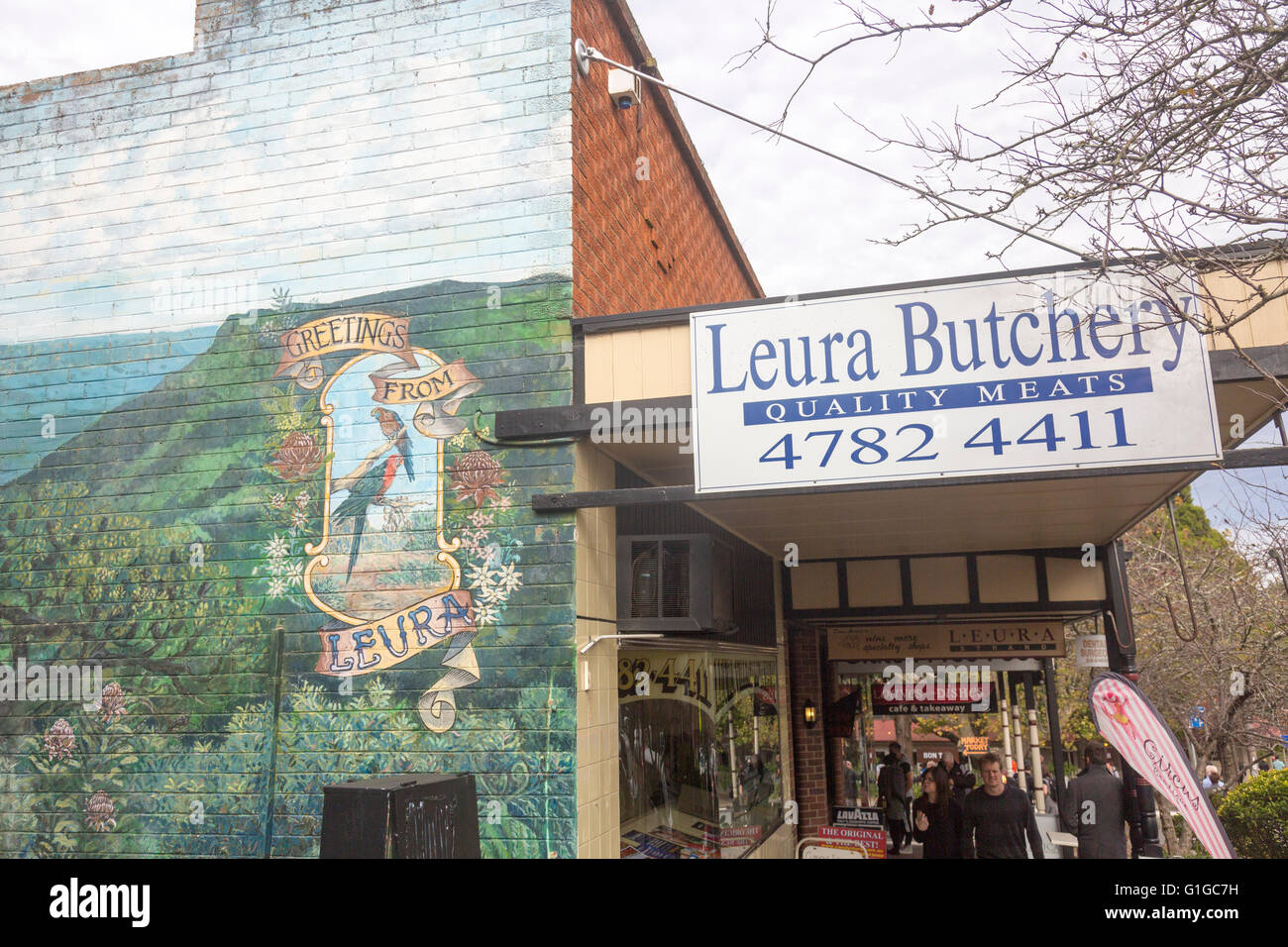 The village of Leura in the Blue Mountains Sydney, Australia, popular ...