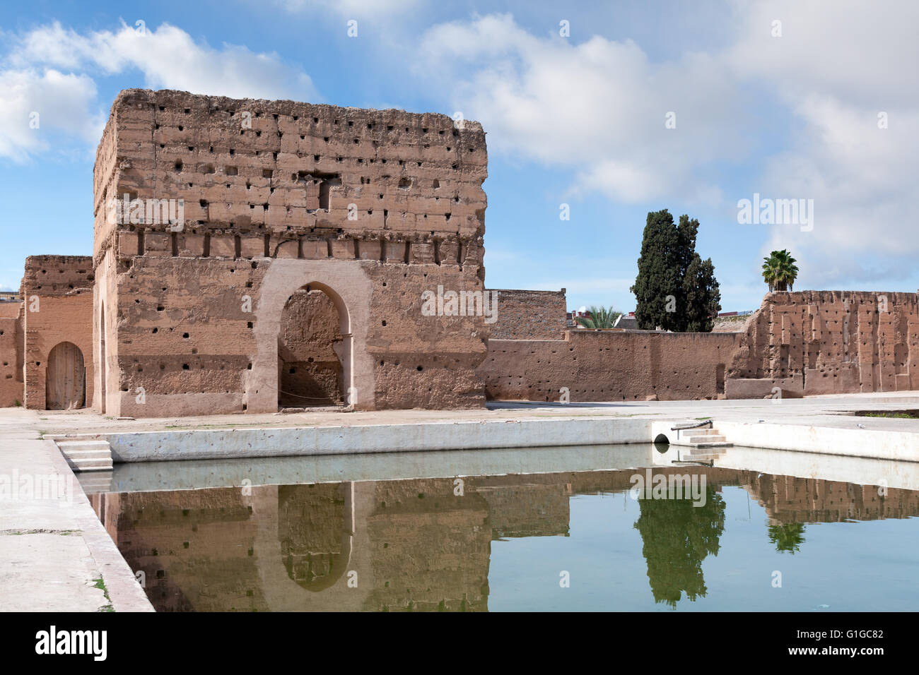 Ruins of El Badi palace, Marrakech, Morocco Stock Photo - Alamy