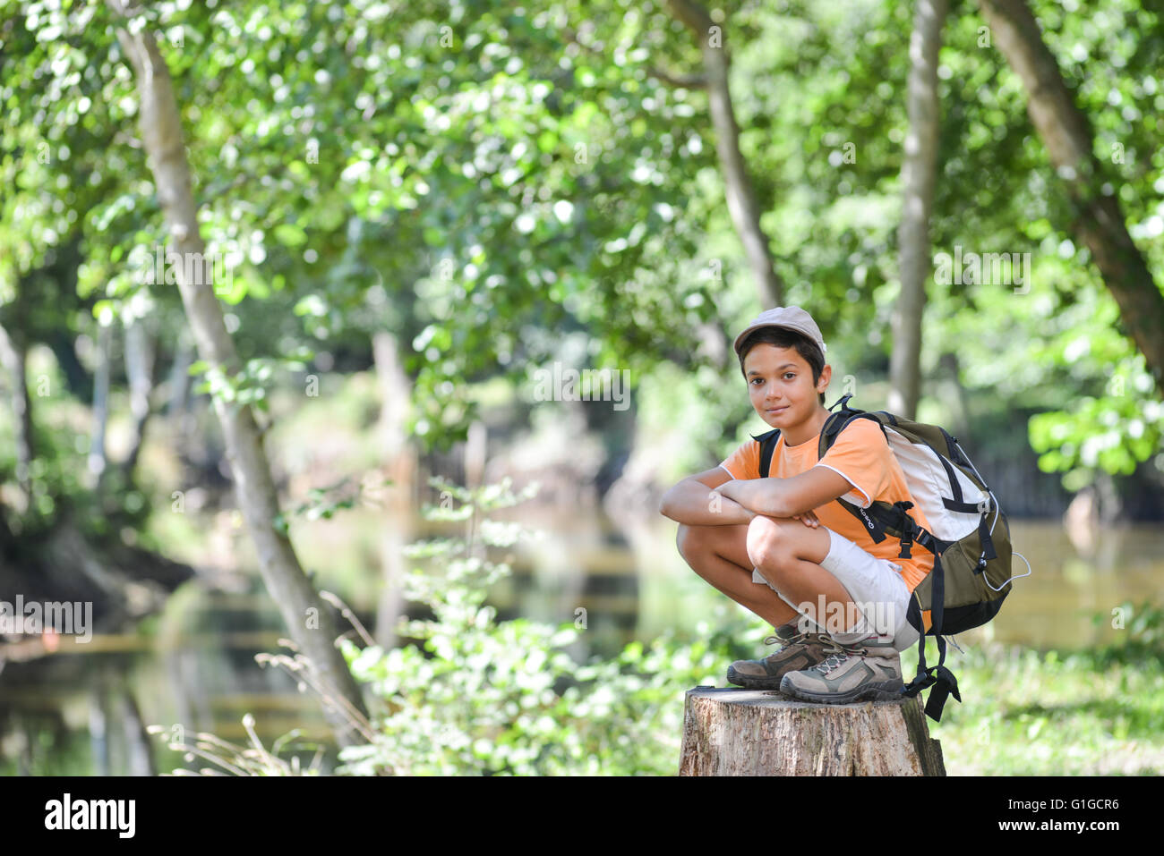 Little boy walking alone in forest, France Stock Photo - Alamy Little boy walking alone in forest, France Stock Photo - Alamy