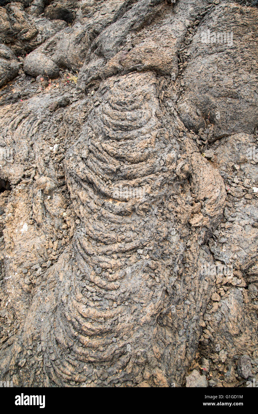 Solidified pahoehoe ropey lava field hi-res stock photography and ...