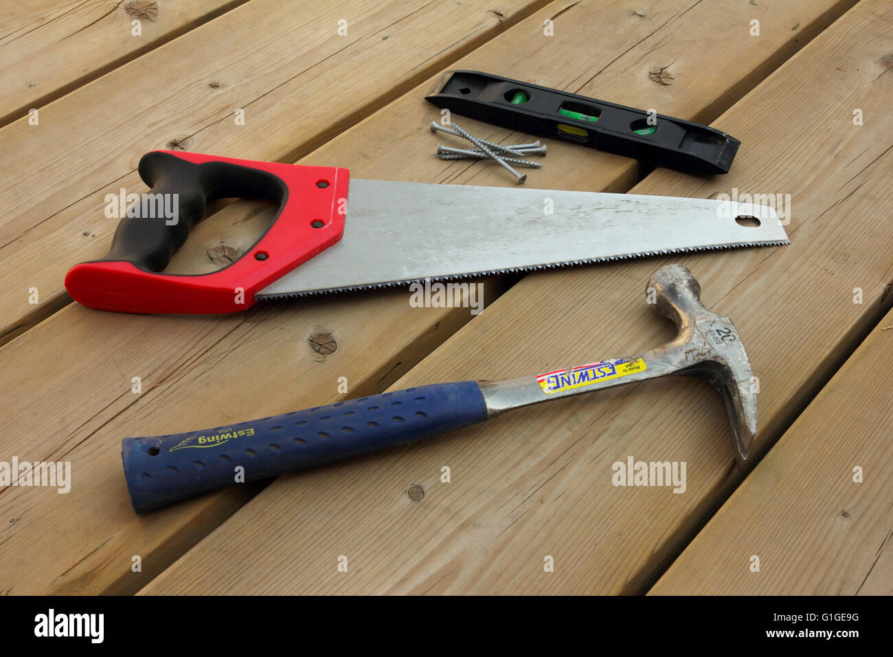 Carpentry tools hi-res stock photography and images - Alamy