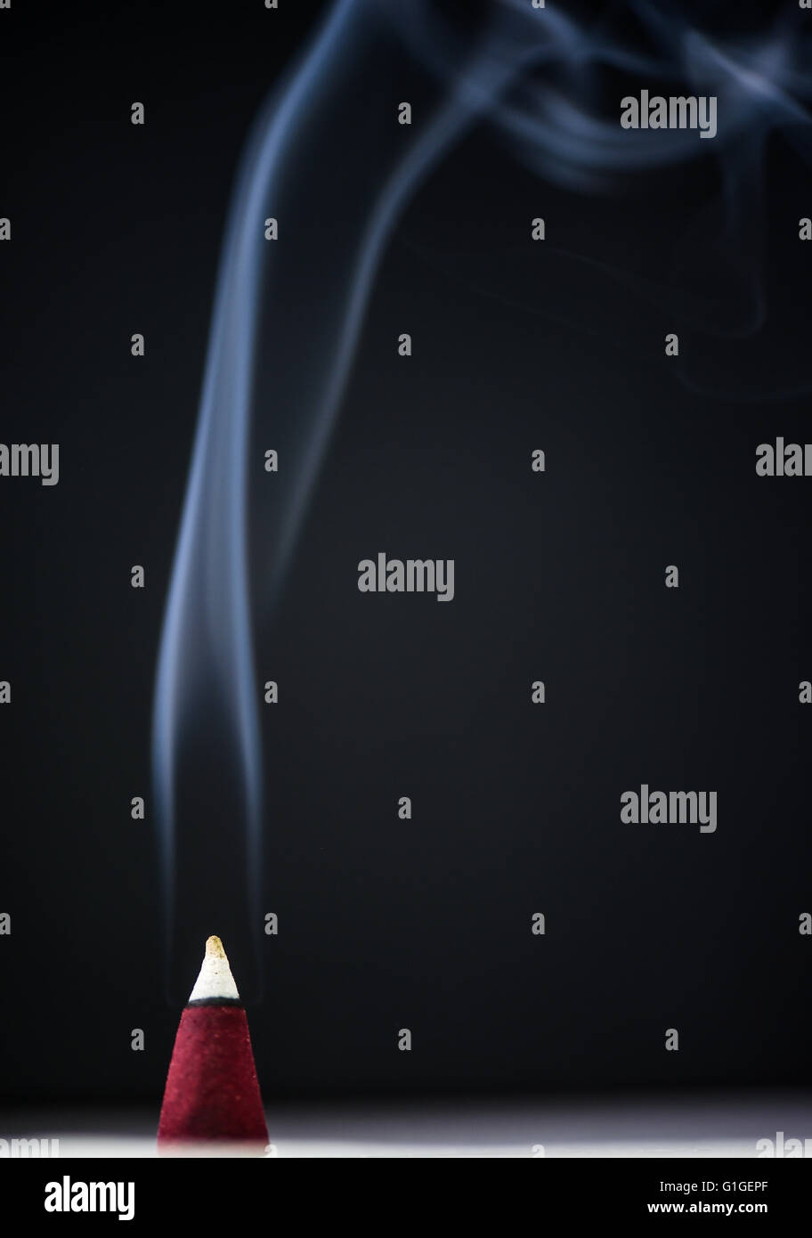 Incense smoke on background hi-res stock photography and images - Alamy