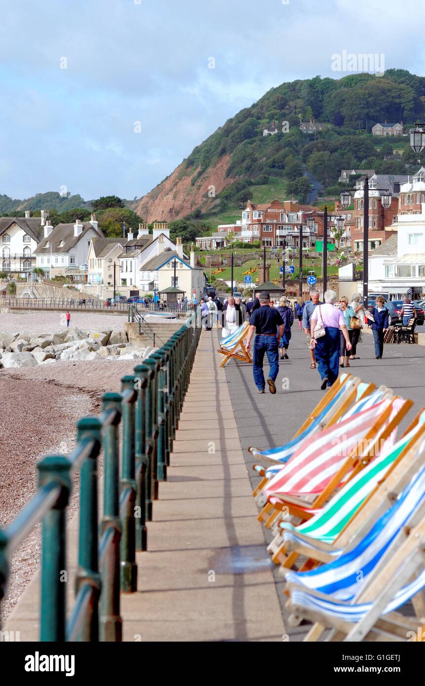 Sidmouth seafront and beach Devon UK Stock Photo - Alamy