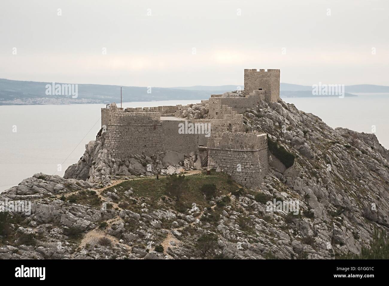 Fortification on a cliff Stock Photo - Alamy