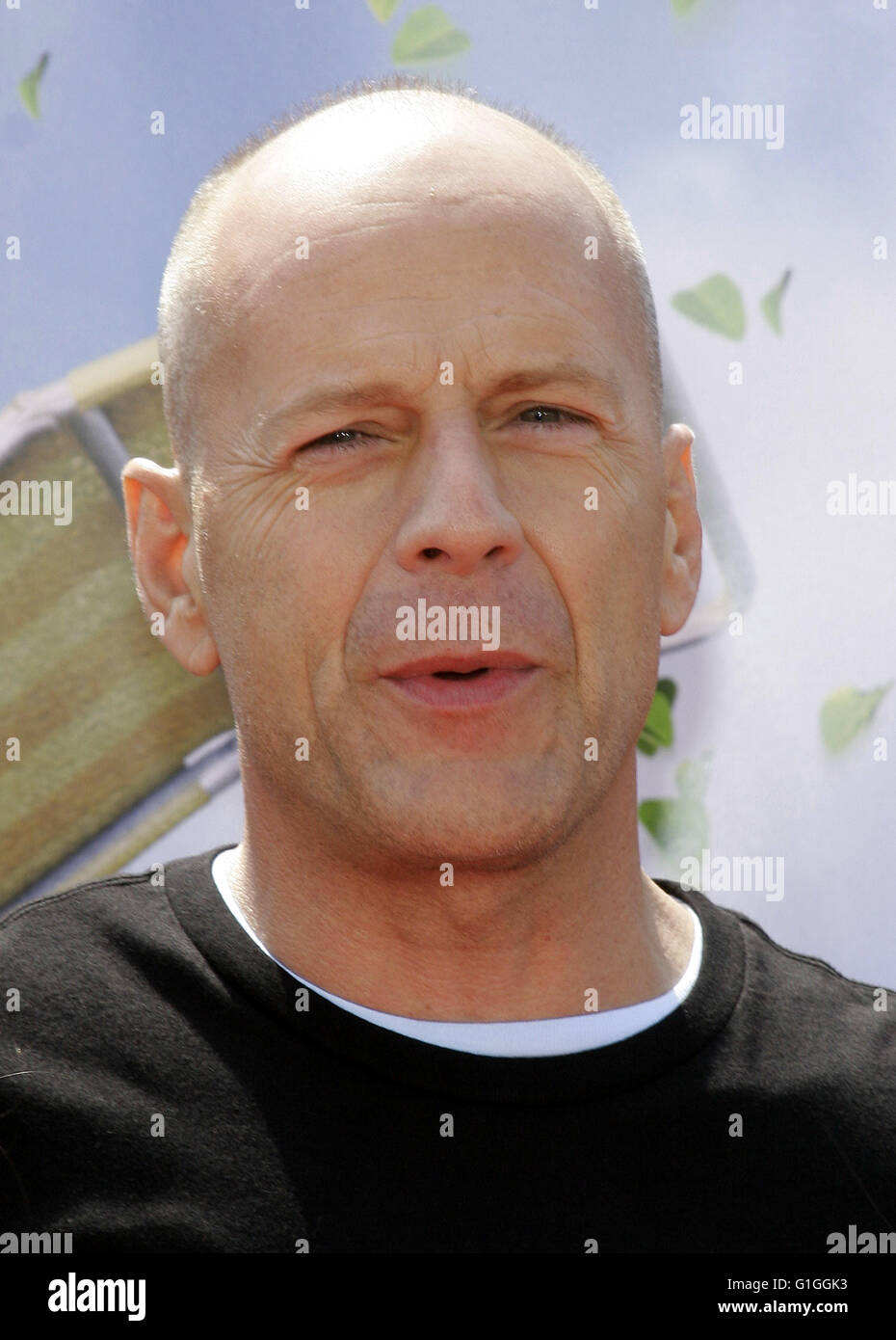 Bruce Willis at the Los Angeles Premiere of DreamWorks' new computer ...