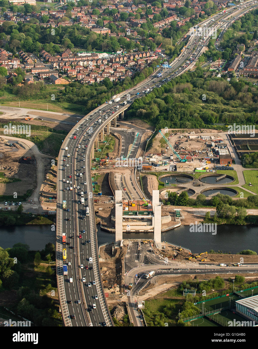 Photo of Barton Lift Bridge prior to the catastrophic structural ...