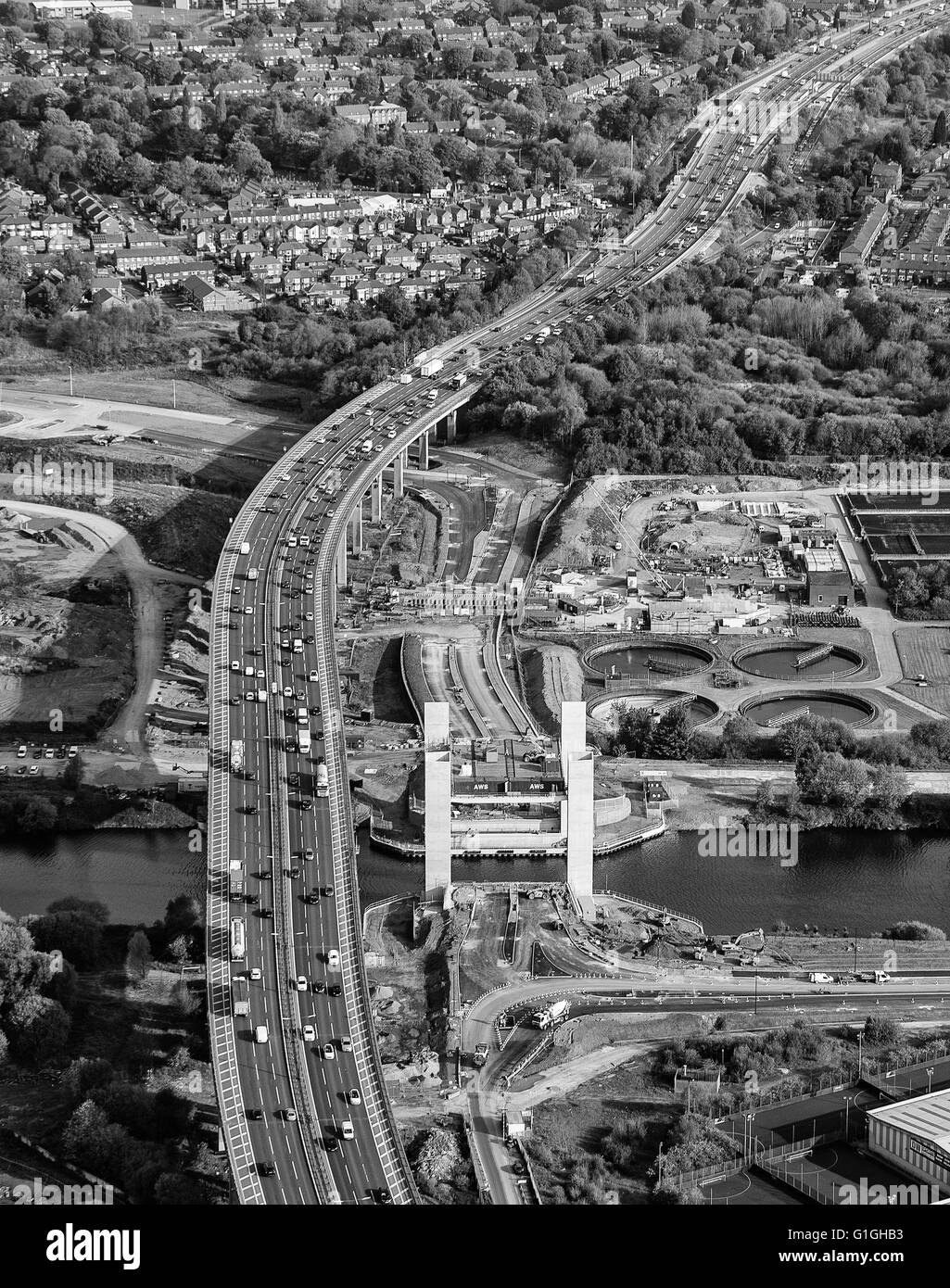 Photo of Barton Lift Bridge prior to the catastrophic structural ...
