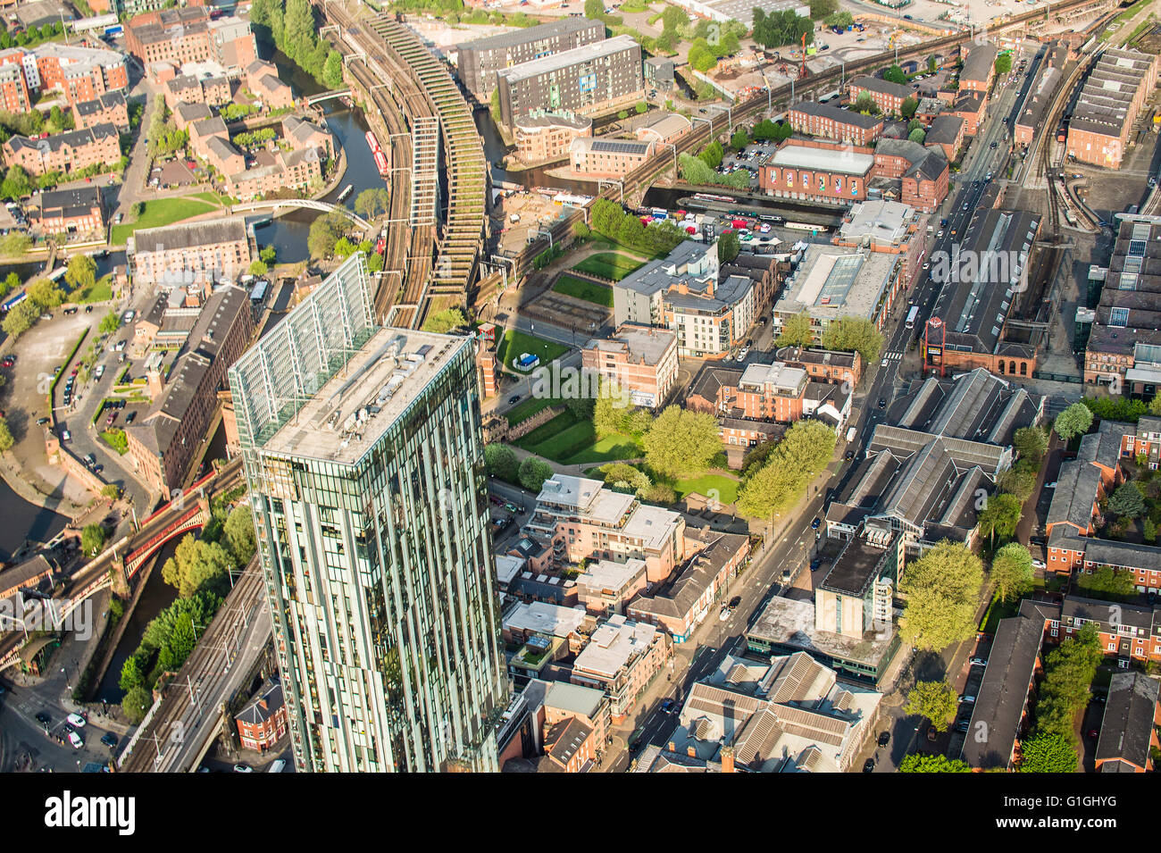 Aerial Photo of Manchester`s Beetham Tower Stock Photo - Alamy
