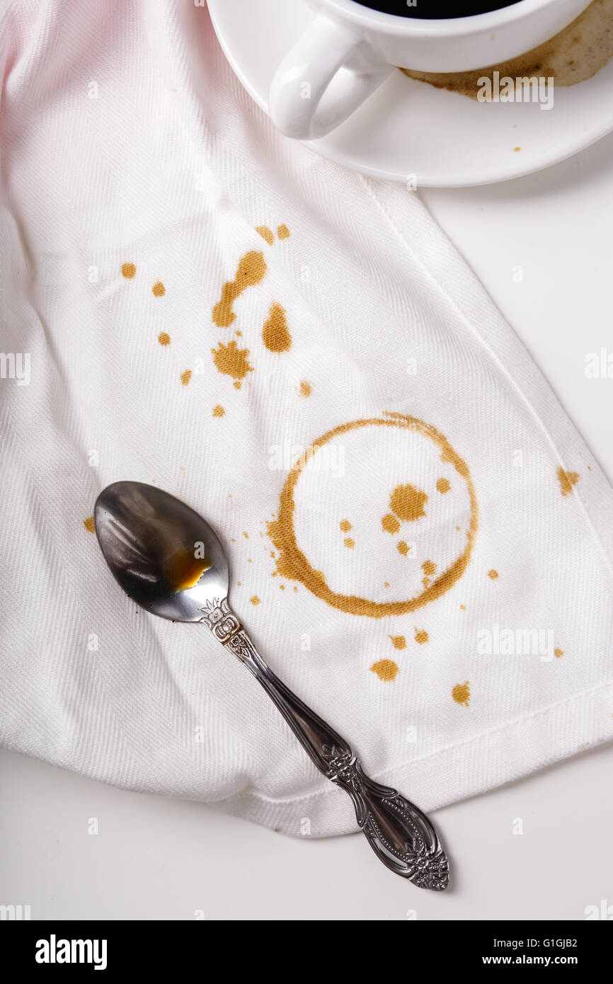 Coffee spill from above hi-res stock photography and images - Alamy