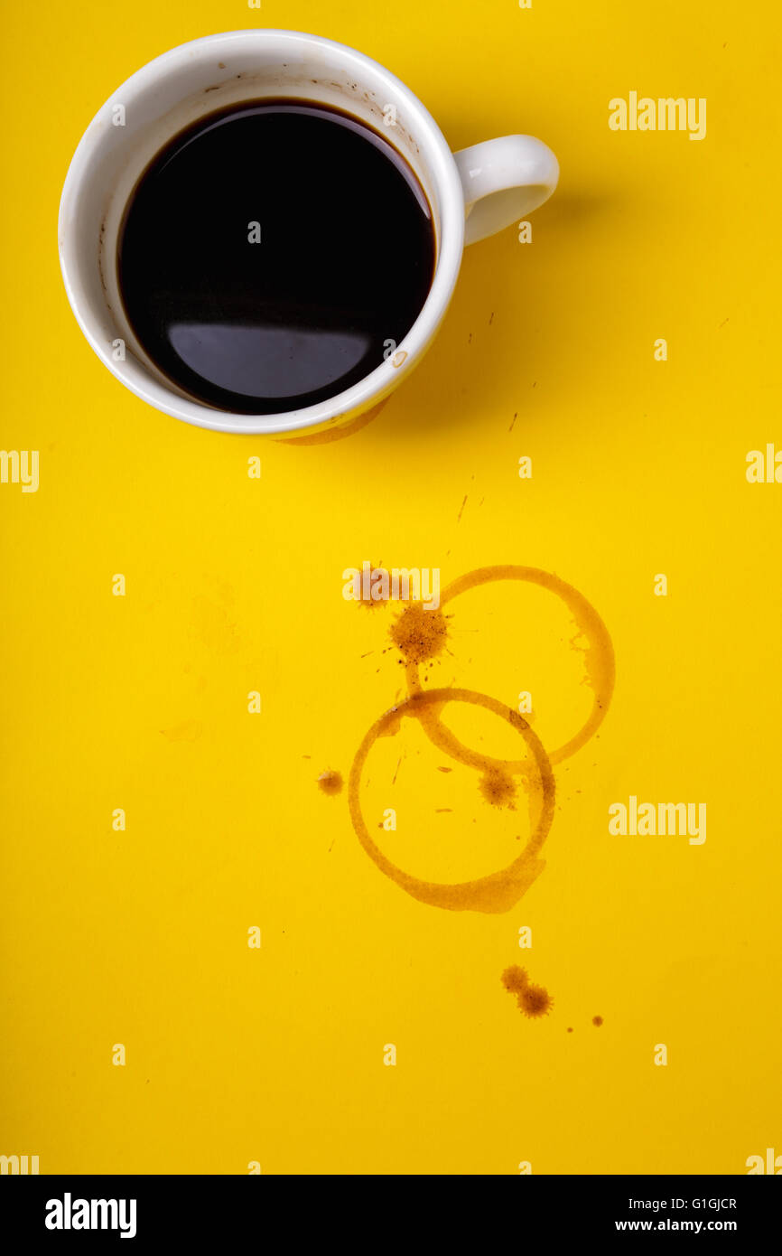 Coffee spill from above hi-res stock photography and images - Alamy