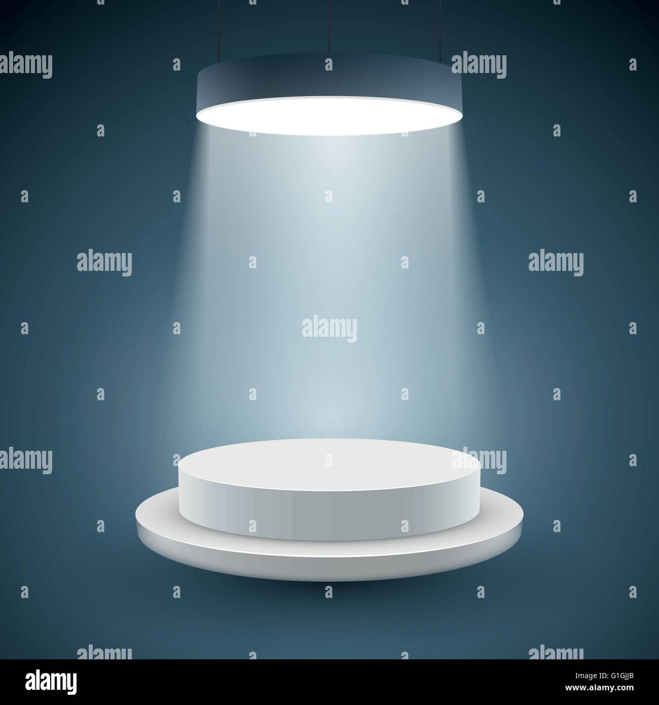 Round dark podium on Stock Vector Images - Alamy