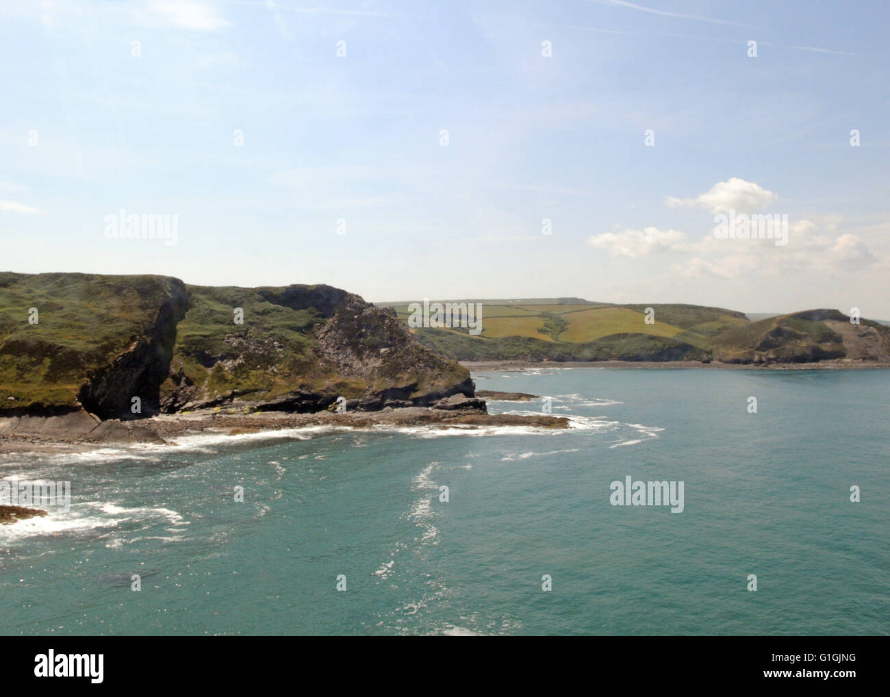 Aerial Views of North Devon Taken from Helicopter Stock Photo - Alamy