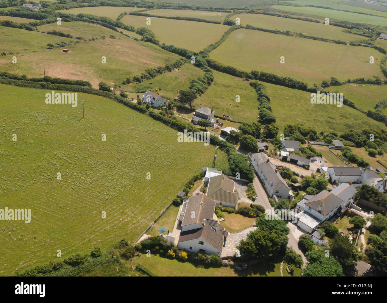 Aerial Views of North Devon Taken from Helicopter Stock Photo - Alamy