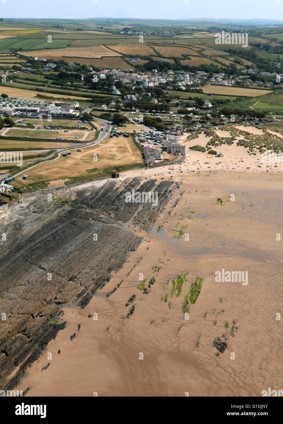 Aerial Views of North Devon Taken from Helicopter Croyde BayCroyde ...