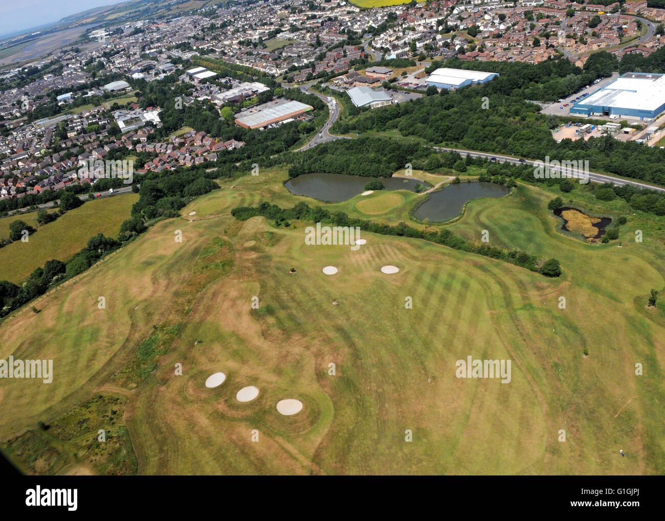 Aerial Views of North Devon Taken from Helicopter Portmore Golf Course ...