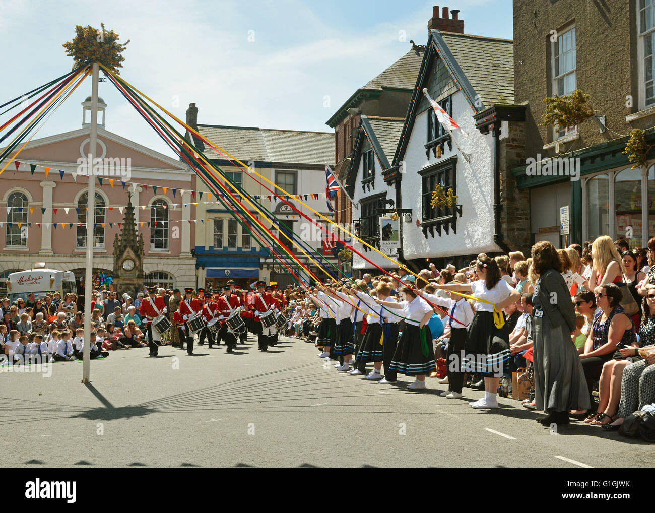 Torrington Historic Market Town and Civil War Site North Devon Maypole ...