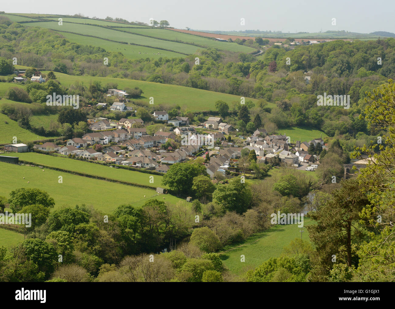 Torrington Historic Market Town and Civil War Site North Devon Stock ...