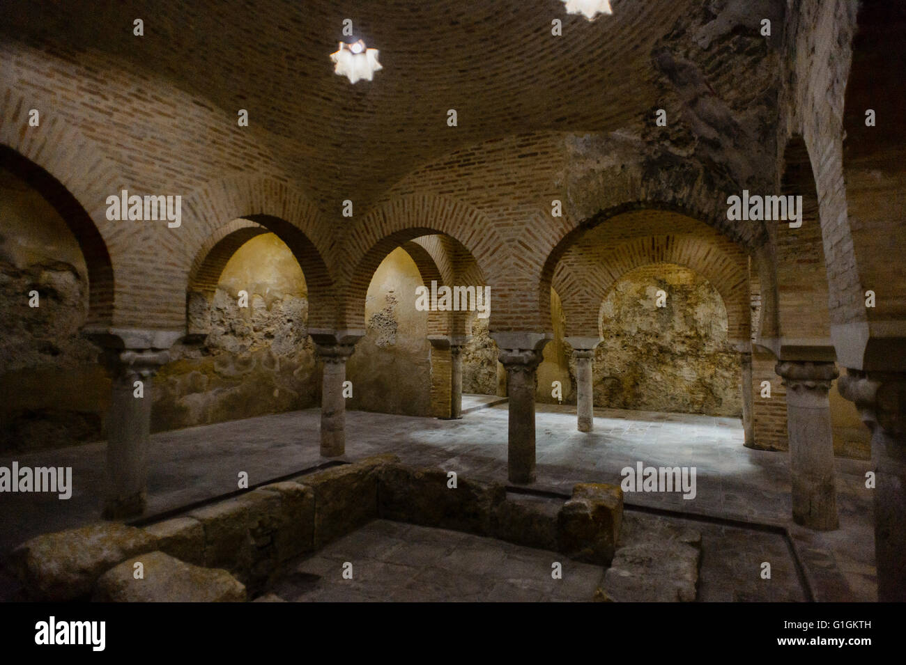Arab Baths in Jaen Stock Photo - Alamy