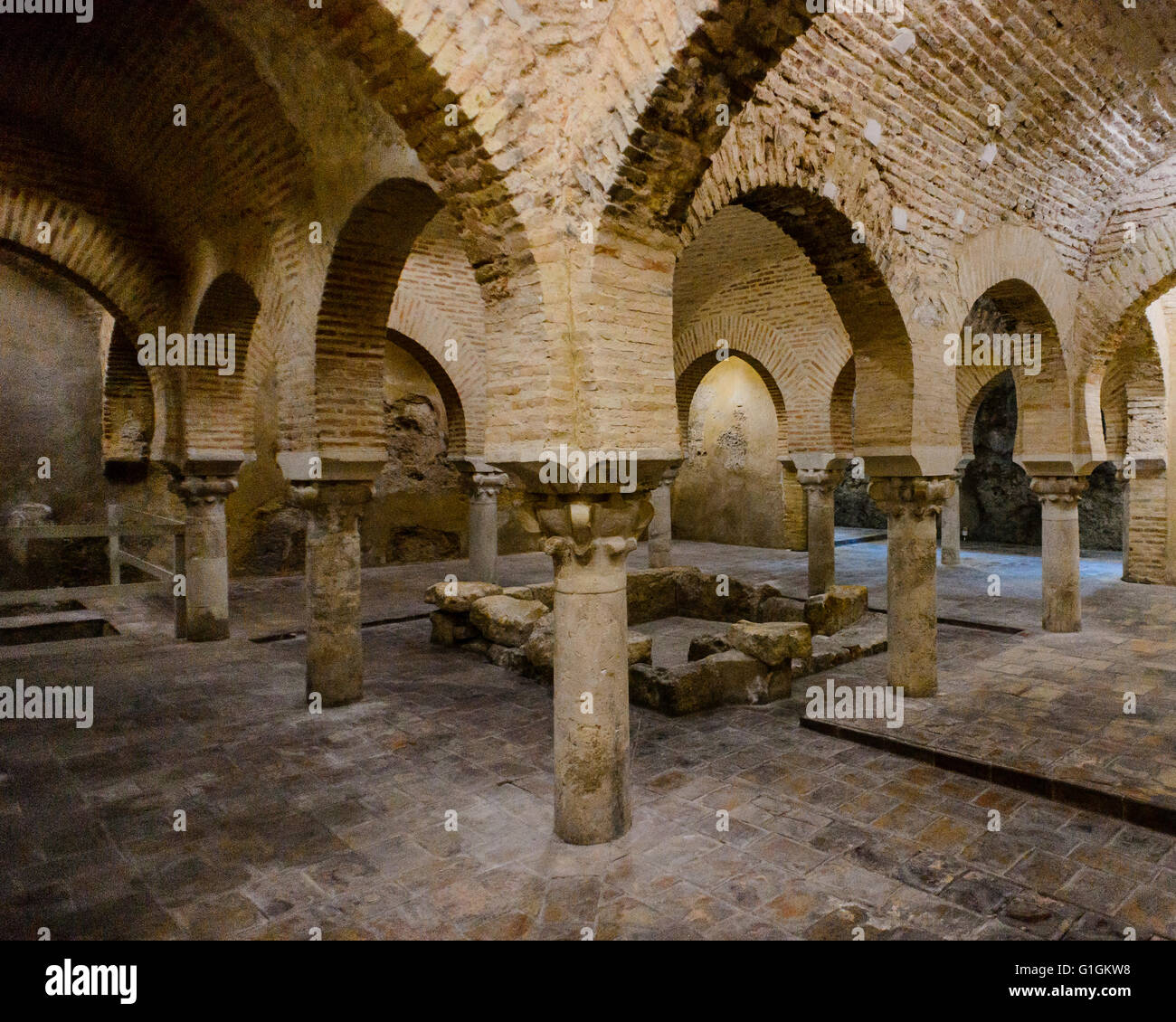 Arab Baths in Jaen Stock Photo - Alamy
