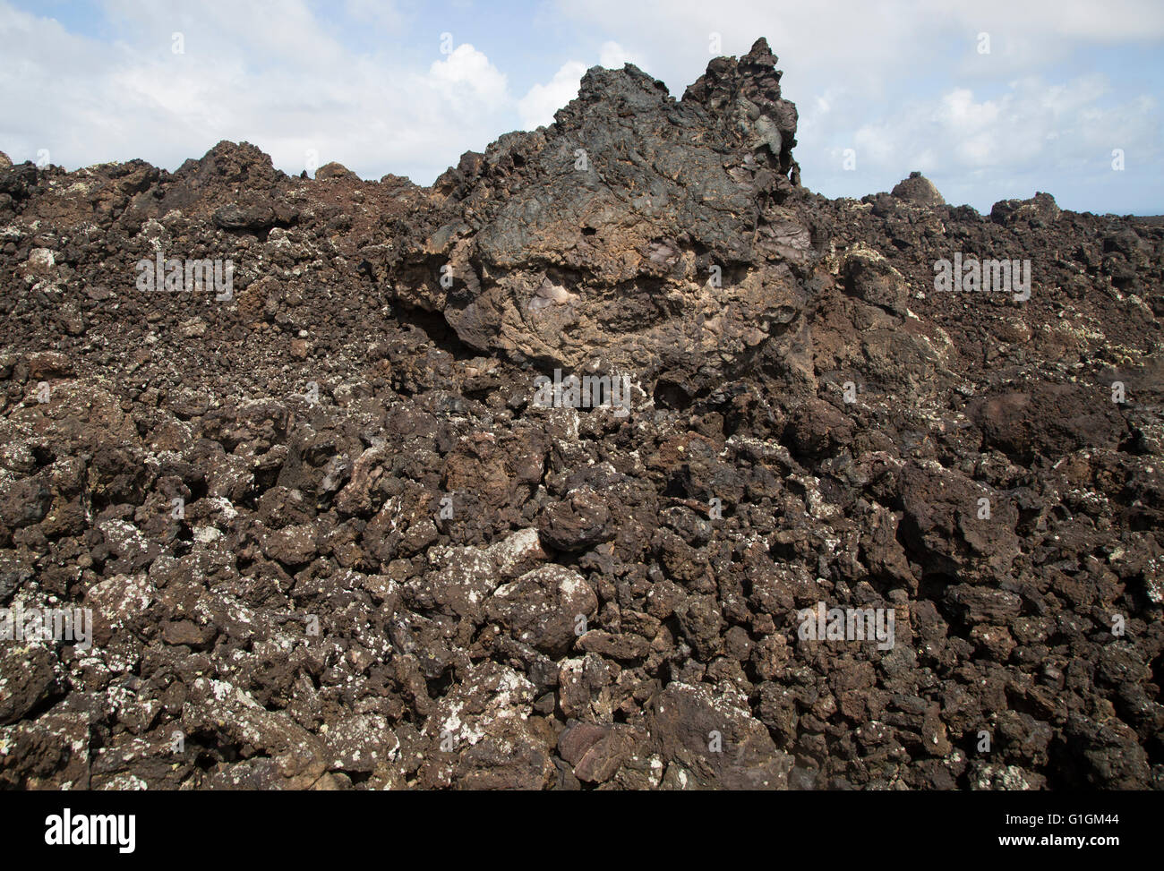 Lava field rocks close up at Timanfaya Volcano Interpretation and ...