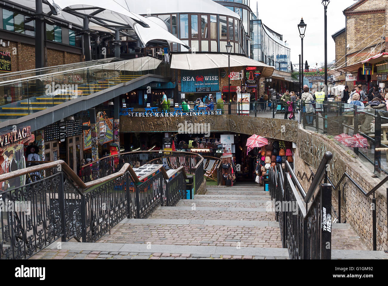 Camden Market and shops Stock Photo - Alamy