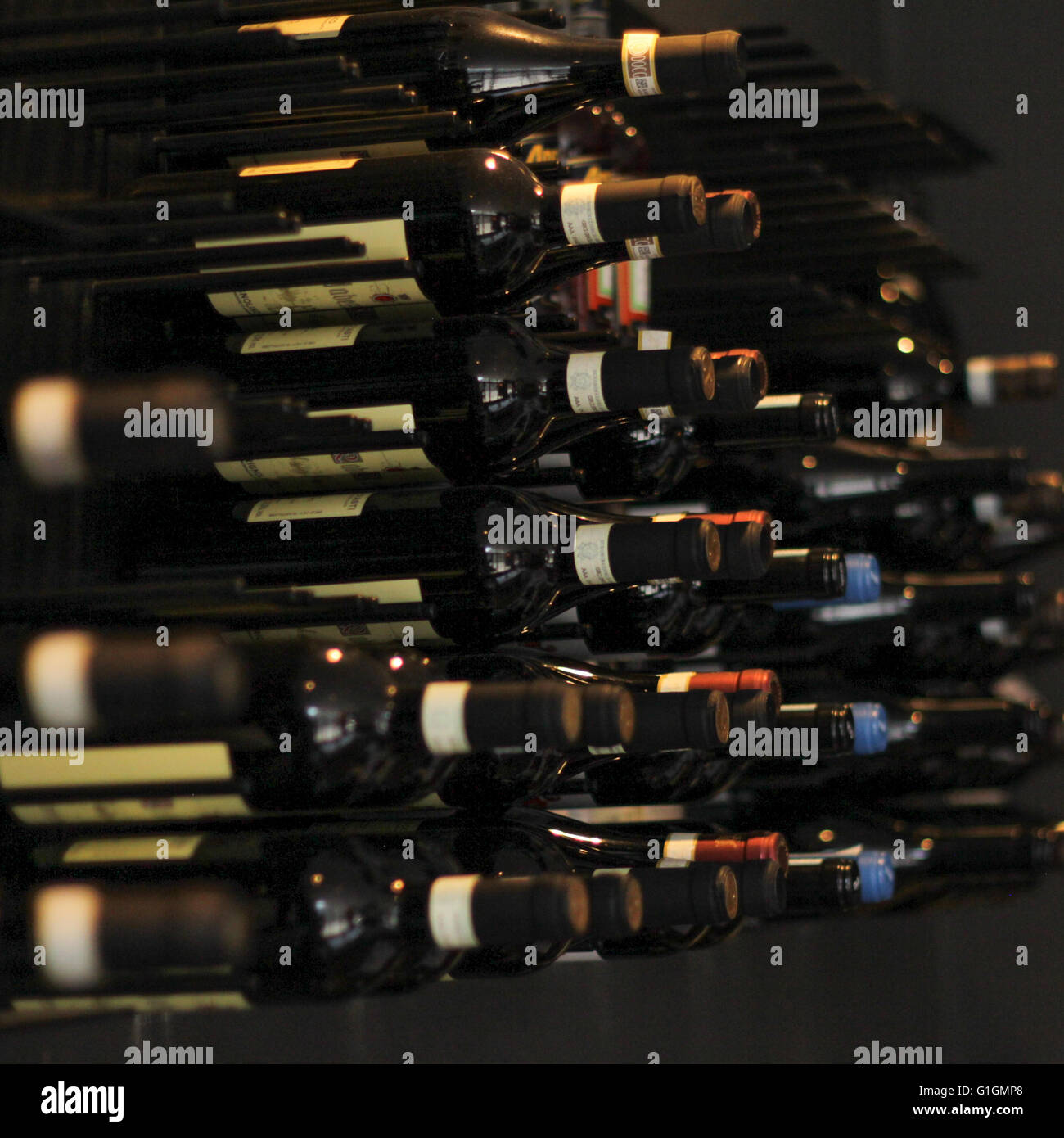 Multiple bottles of wine Stock Photo - Alamy