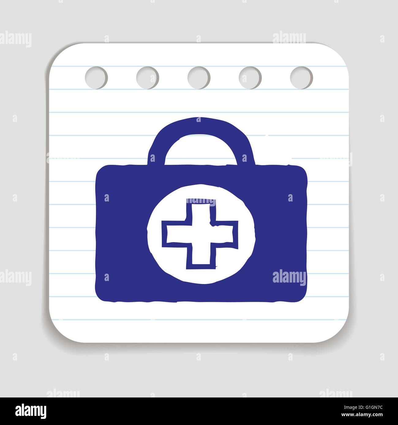 First aid kit doodle Stock Vector Images - Alamy